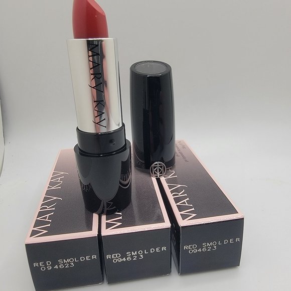 Mary Kay | Makeup | Nib 3pack Mary Kay Red Smolder Gel Lipstick 94623 ...